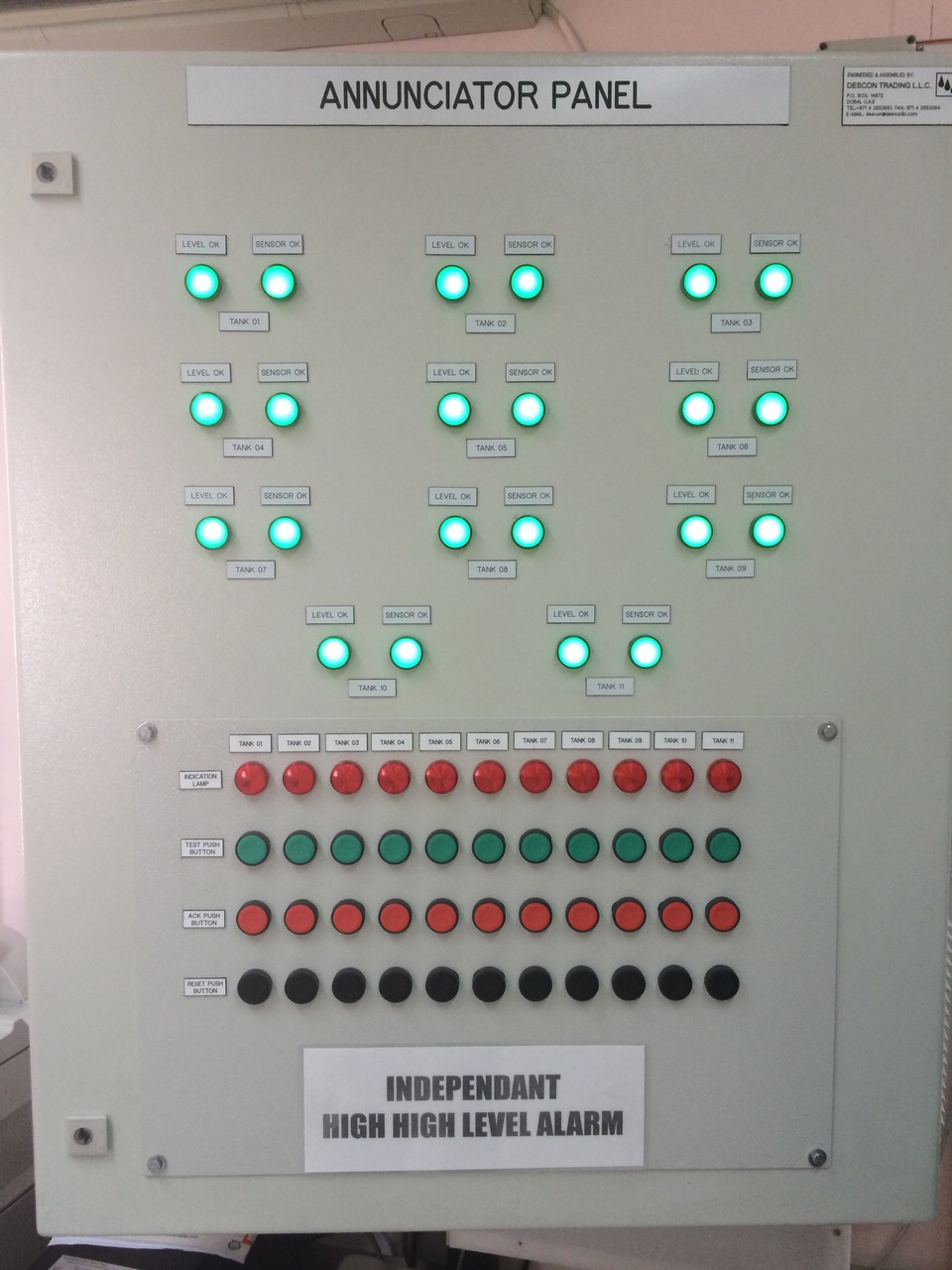 Overfill Alarm System – DESCON AUTOMATION CONTROL SYSTEM LLC